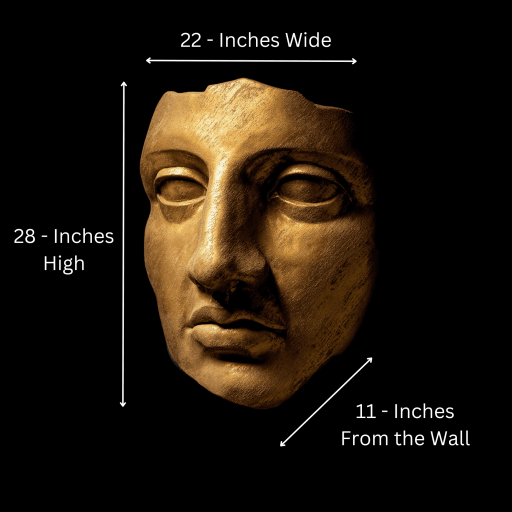 Gold Face Wall Art | Luxurious Modern Decor | Evolution Fires