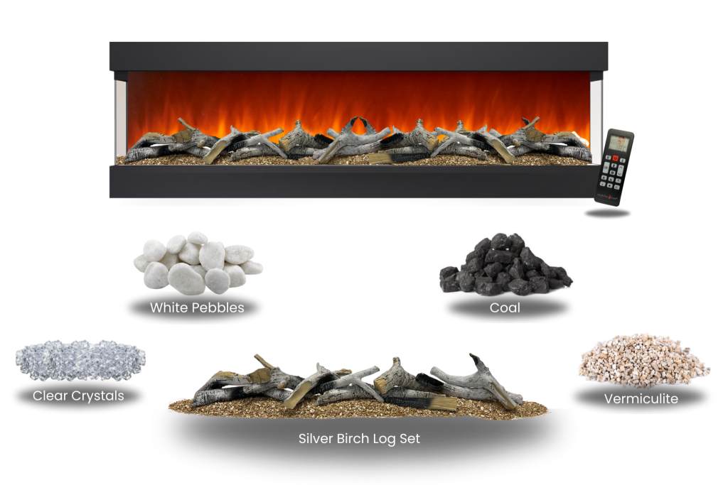 Evolution Evervue Series 60 - LCD Real Flame Electric Fireplace (APP ...