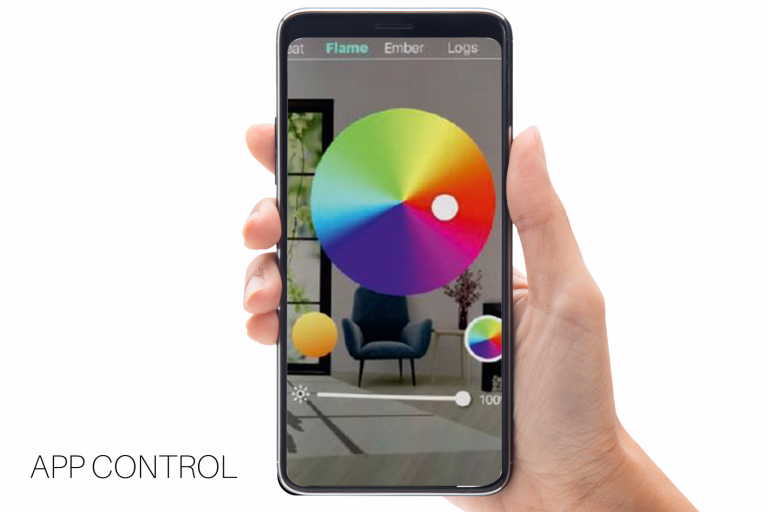 Evolution Evervue Series 60 - LCD Real Flame Electric Fireplace (APP ...