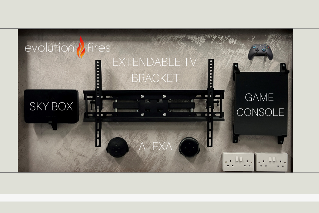 Package 20 – Pre-Built Media Wall with Electric Fireplace | Evolution ...