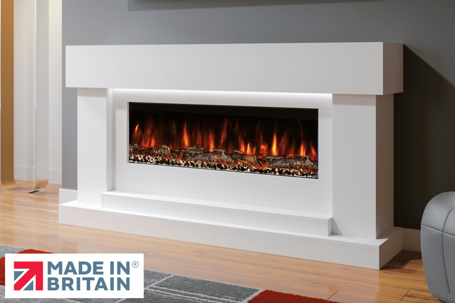 Neon Electric Fireplace Suite | Evolution Fires | Evolution Fires