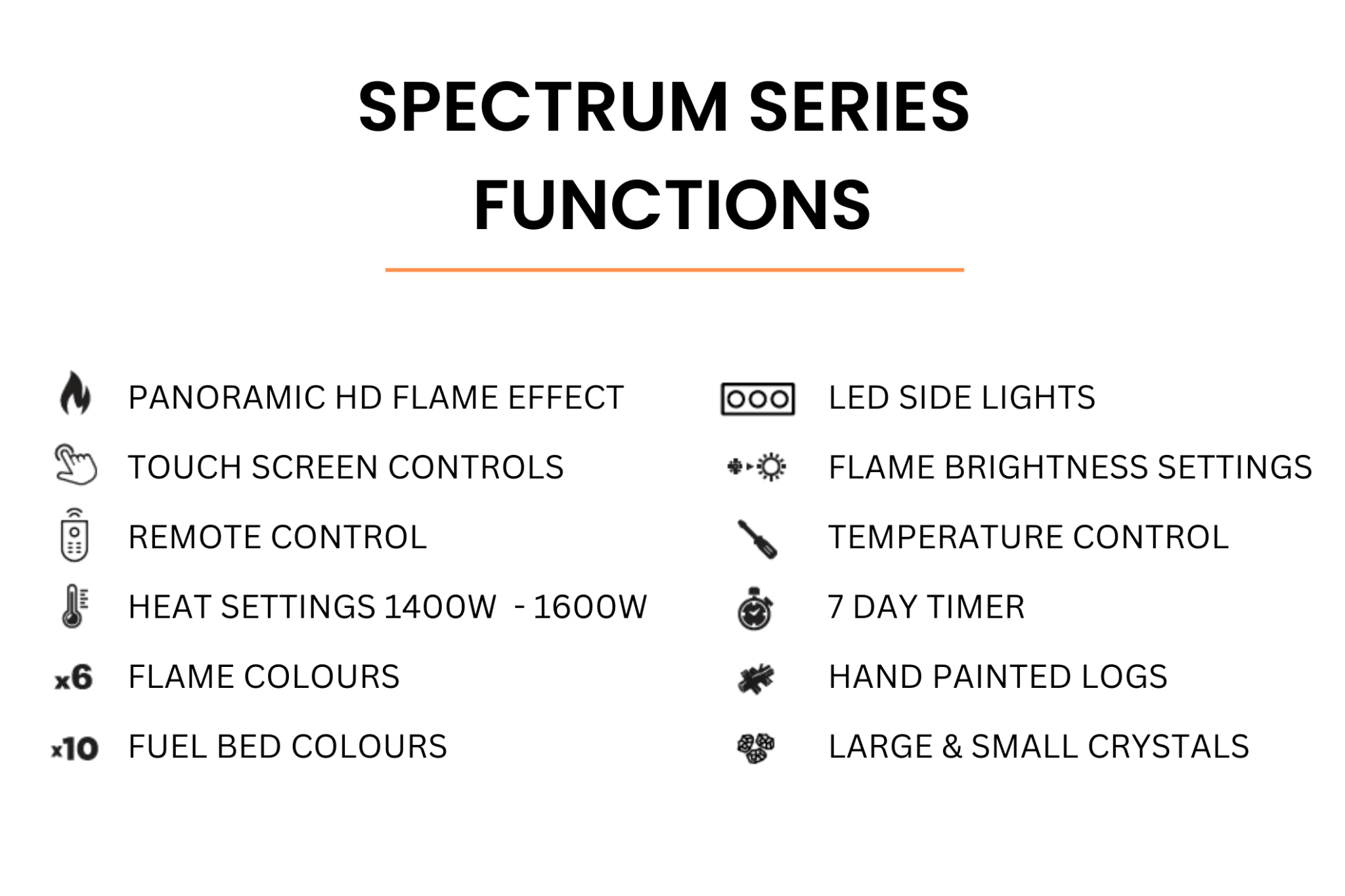 Spectrum Series 60" Media Wall Electric Fireplace | Evolution Fires ...