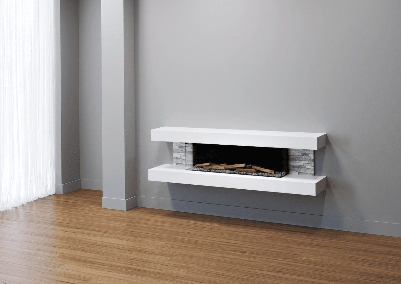 Evolution Fires Vegas Black Wall Mounted Electric Fireplace | Evolution ...