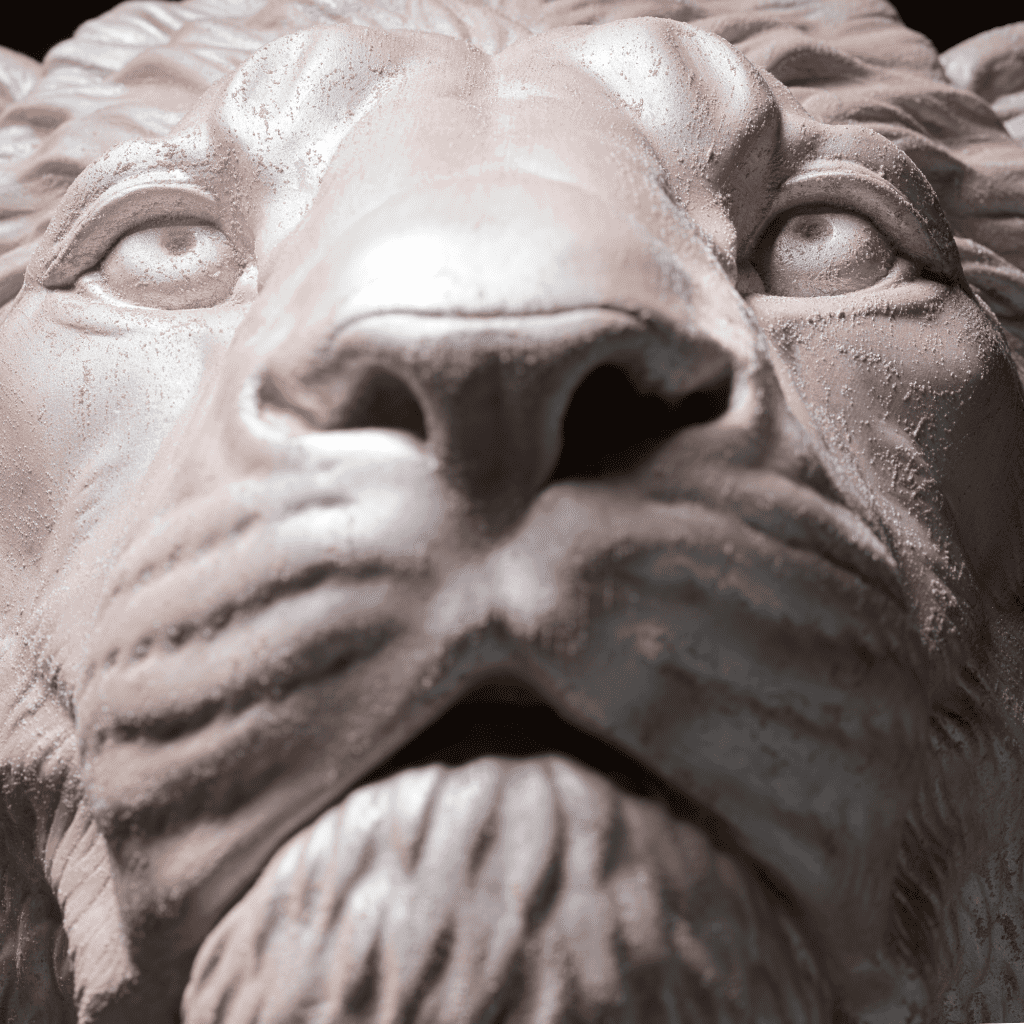 Pearl Lion Head Wall Art – Elegant Decorative Piece | Evolution Fires