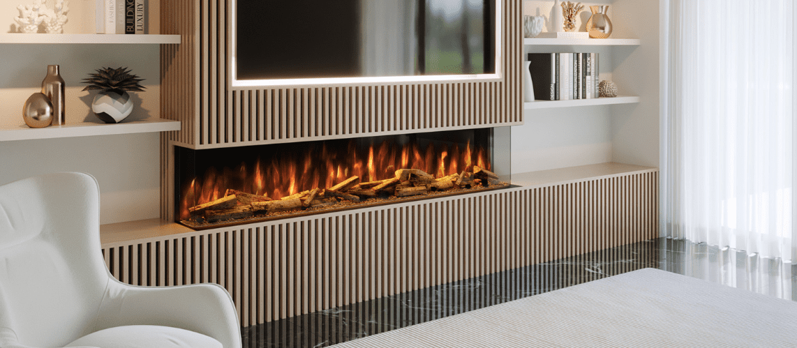 A Perfect Pair: A Stunning Electric Fire and Media Wall This March
