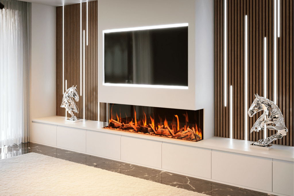 Evolution Evervue Series 60 - LCD Real Flame Electric Fireplace (APP ...