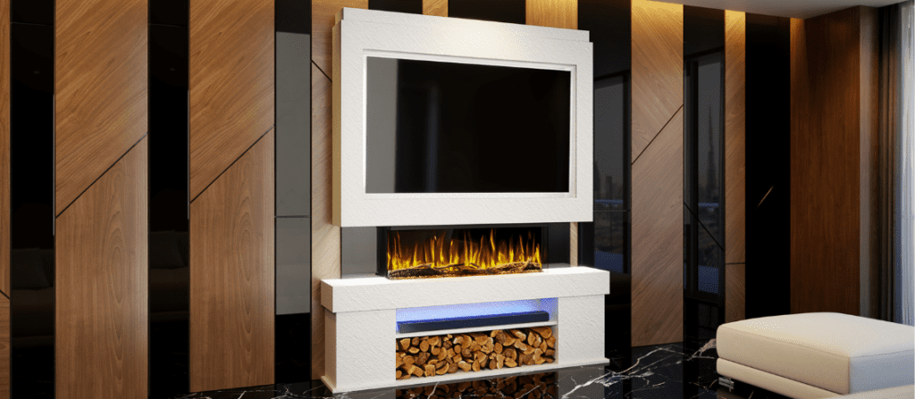 Pre-Built vs. Custom Media Walls UK | Evolution Fires