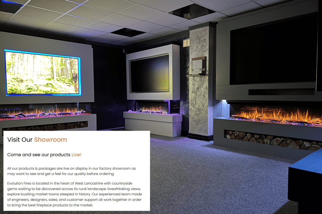 Evolution Fires Studio 4 – 54 Inch Wall Mounted Electric Fireplace Oak ...